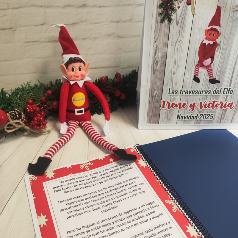 Libro Recuerdos Elfo Personalizado Detalles With Love