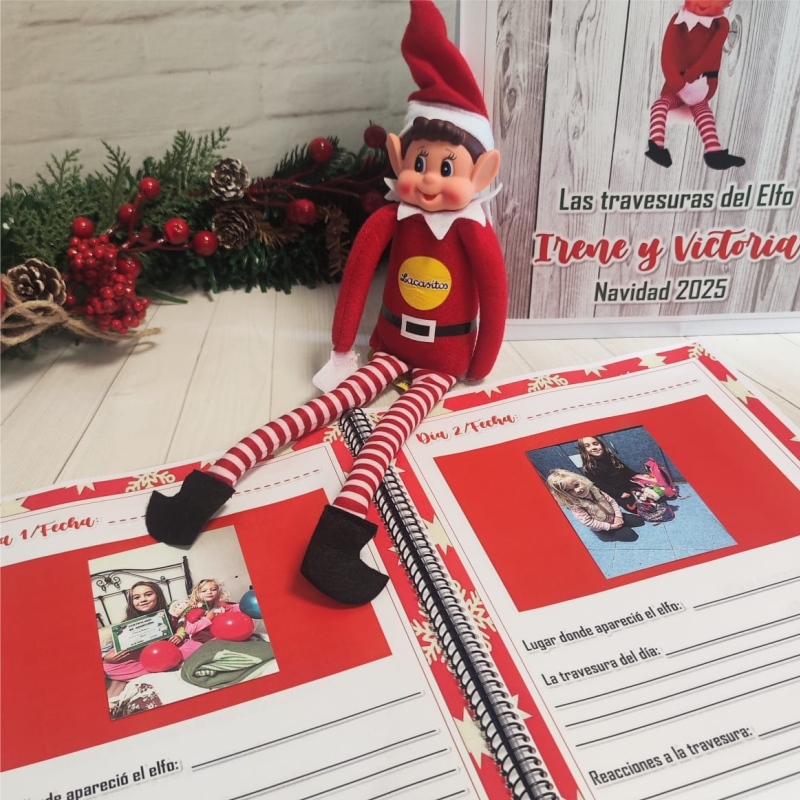 Libro Recuerdos Elfo Personalizado Detalles With Love